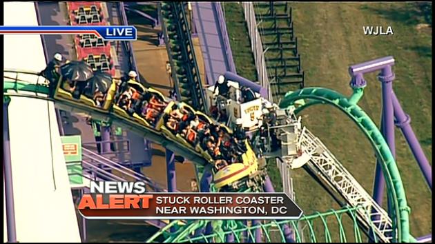 24 rescued from stuck Maryland roller coaster - WSVN 7News | Miami News ...