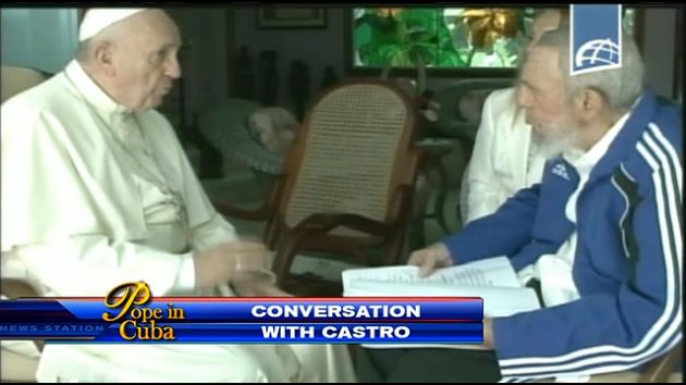 Pope meets Fidel Castro after warning against ideology - WSVN 7News ...