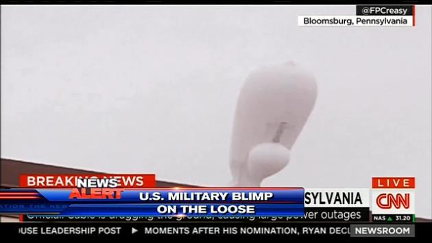 Army blimp breaks loose, drifts over Pennsylvania - WSVN 7News | Miami ...