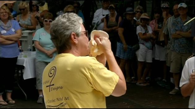 Delaware woman, Florida man win conch blowing contest - WSVN 7News ...