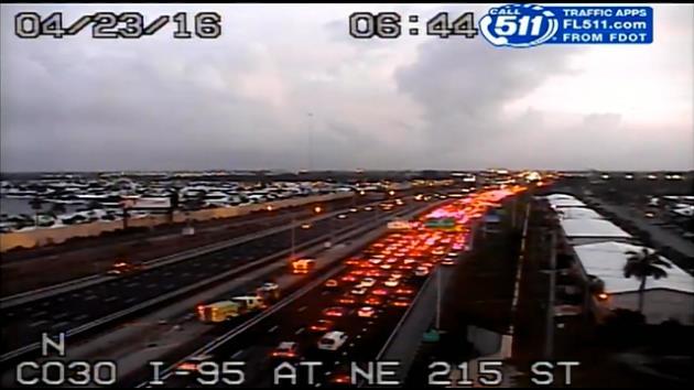 Accident on I-95 accident causes traffic delays - WSVN 7News | Miami ...