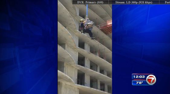 Worker collapses on top floor of building under construction - WSVN ...