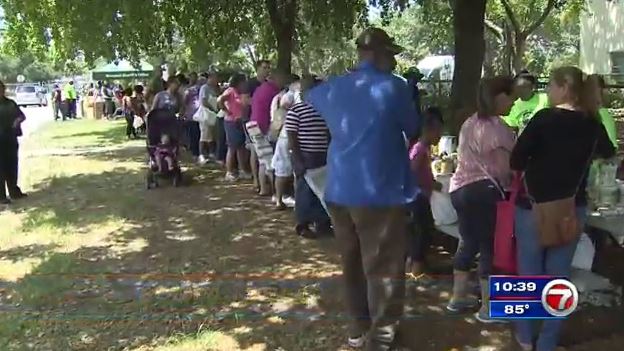 BSO, Wayne Barton Study center hold grocery giveaway - WSVN 7News ...