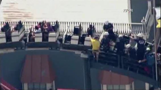 8 rescued after Oklahoma City roller coaster gets stuck - WSVN 7News ...
