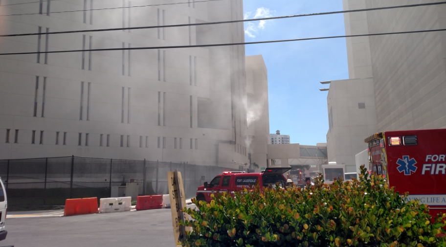 Broward Main Jail partially evacuated after laundry room fire - WSVN ...