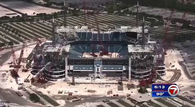 Dolphins say stadium renovation will be completed on time - WSVN 7News ...