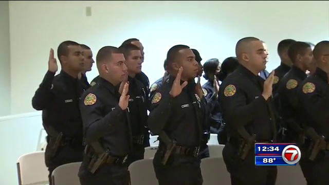 Miami Police cadets graduate in shadow of Dallas shooting - WSVN 7News ...