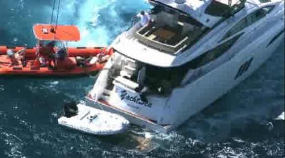 Yacht catches fire at Haulover Beach - WSVN 7News | Miami News, Weather ...