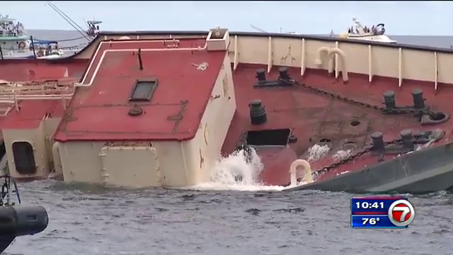 New artificial reef is sunk off Florida’s Pompano Beach - WSVN 7News ...