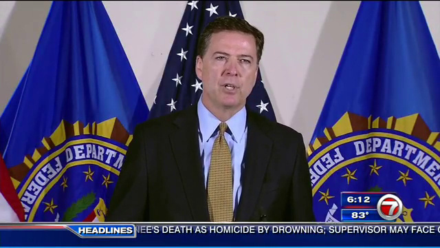 FBI head: Clinton email matter ‘not a cliff-hanger’ - WSVN 7News ...
