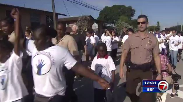 Dozens march in Liberty City Peace Walk - WSVN 7News | Miami News ...