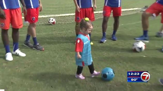 3-year-old cancer survivor gets chance to ‘kick it’ with Miami FC ...