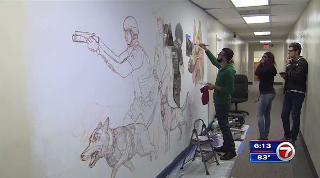 Artists to paint mural in Miami Police station - WSVN 7News | Miami ...