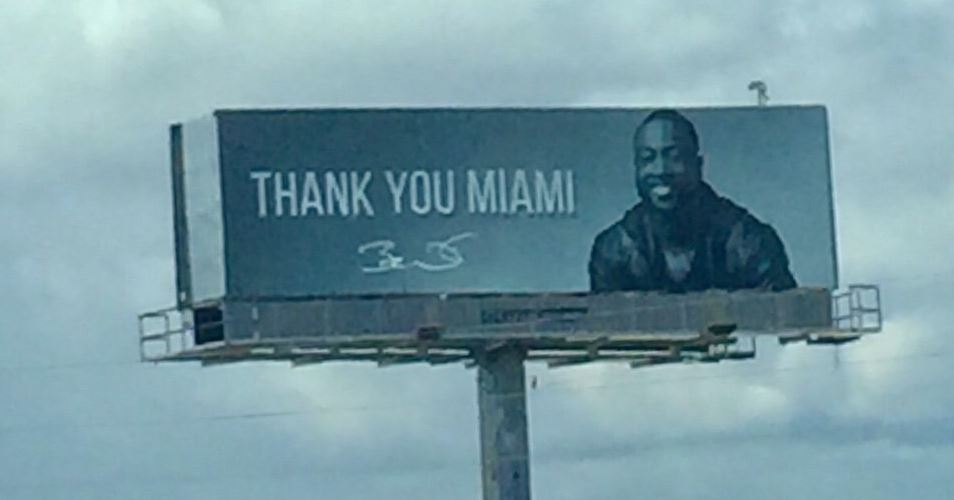 Dwyane Wade thanks fans with ‘THANK YOU MIAMI’ billboard - WSVN 7News ...
