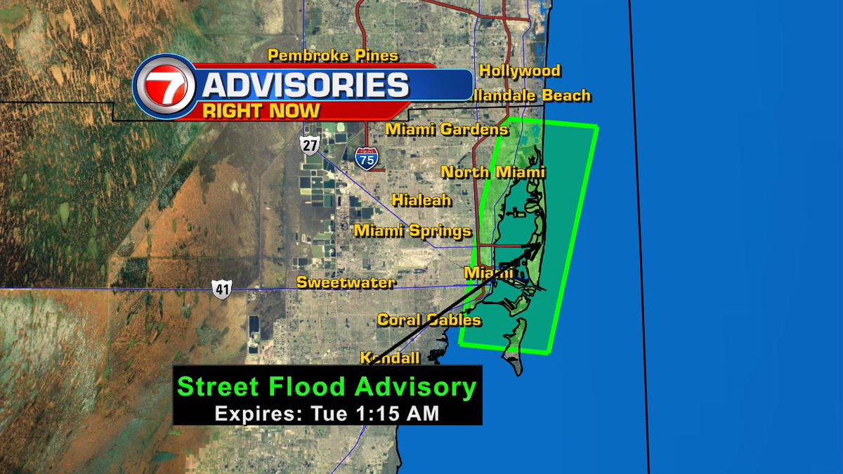 Flood advisory in effect for Northeast Miami-Dade County - WSVN 7News ...