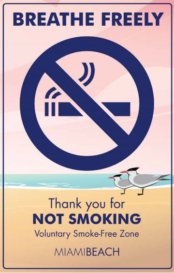 There are now voluntary smoke-free zones on Miami Beach - WSVN 7News ...