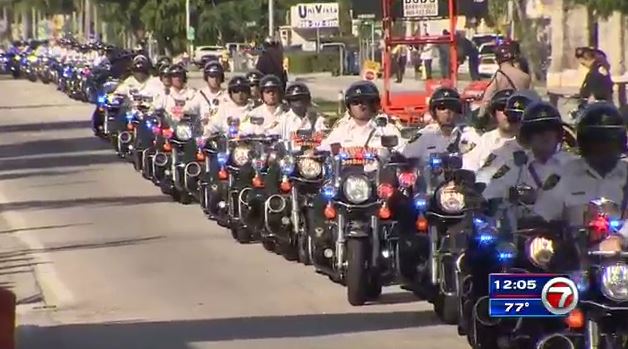 Florida law enforcement, family bid final farewell to fallen Miami ...