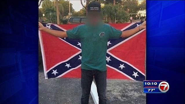 Miami-Dade high school students disciplined for Confederate flag photo ...