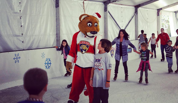 Florida Panthers host outdoor ice skating rink in Fort Lauderdale ...