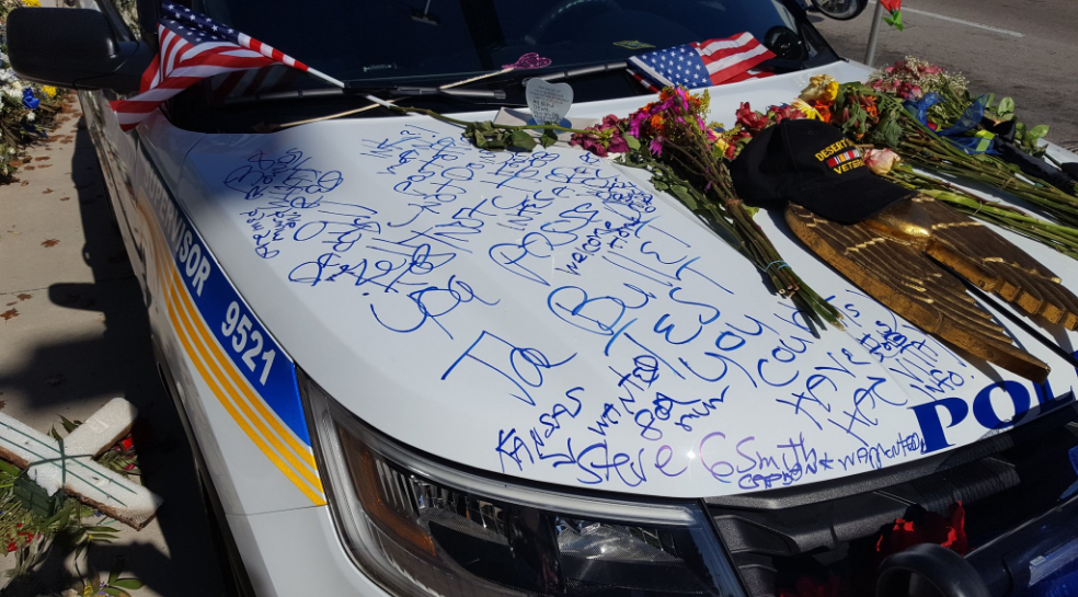 Slain Orlando police officer’s car vandalized - WSVN 7News | Miami News ...