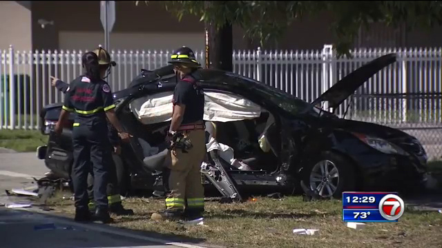5 Hospitalized After Multi Vehicle Crash In Miami Wsvn 7news Miami