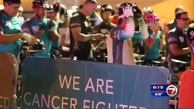 Thousands ride in 7th Dolphins Cancer Challenge - WSVN 7News | Miami ...