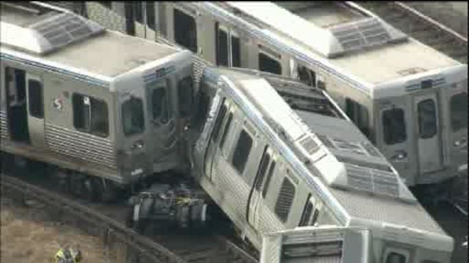 Out-of-service commuter train accident near Philly; 4 hurt - WSVN 7News ...