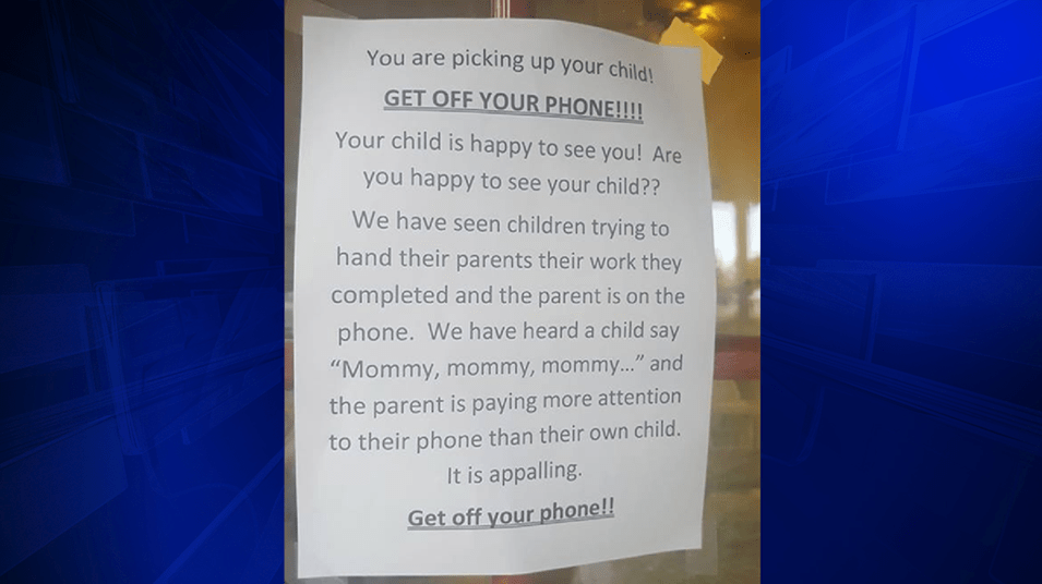 ‘Get off your phone!’ Daycare’s message to parents goes viral – WSVN ...