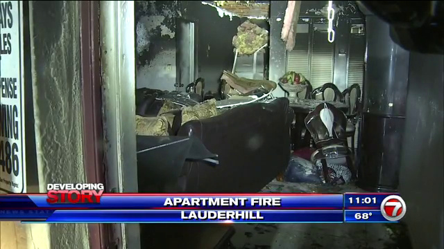 Child’s play leaves 14 displaced after Lauderhill apartment fire - WSVN ...