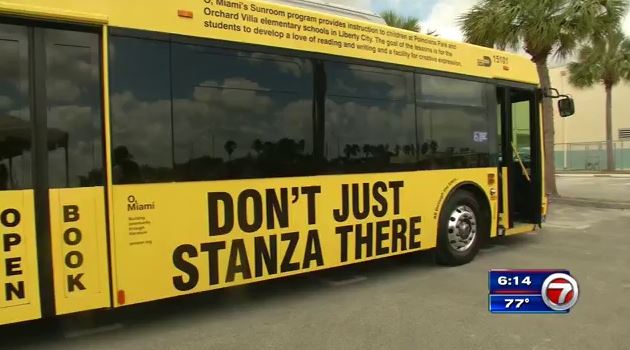 Bus to display poems by Liberty City students unveiled - WSVN 7News ...