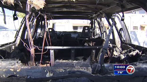 Car set ablaze in SW Miami-Dade after 4 car fires last week - WSVN ...