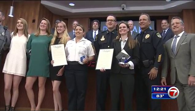 911 operators honored after playing role in saving lives - WSVN 7News ...