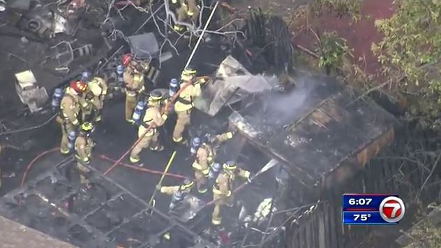No injuries after fire in Miami home’s backyard – WSVN 7News | Miami ...