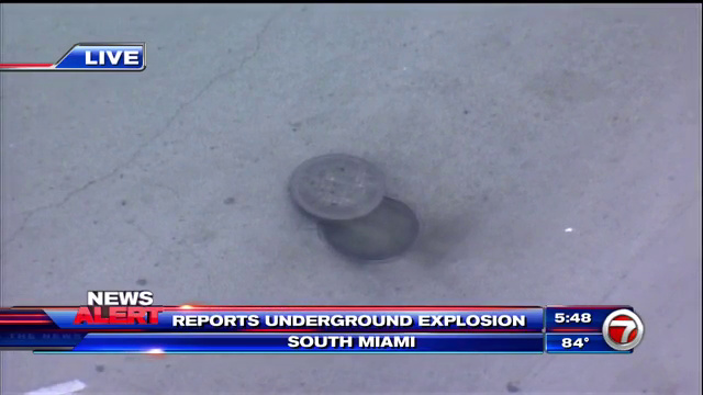 Underground explosion in South Miami leads to outage - WSVN 7News ...