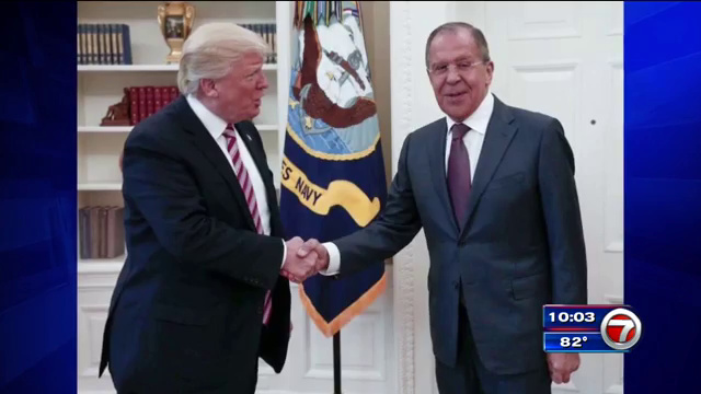 Report Trump Shared Secret Info About Is With Russians Wsvn 7news