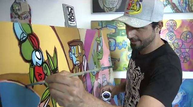 Lebo opens art pop-up on Miami Beach - WSVN 7News | Miami News, Weather ...