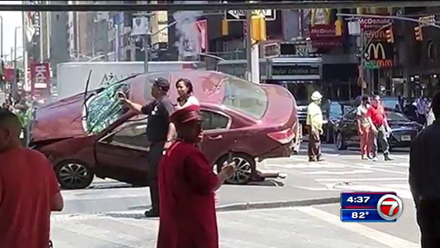 Times Square crash: 5 still hospitalized, but teen goes home - WSVN ...