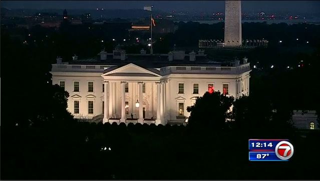 Red lights captured flashing in White House window - WSVN 7News | Miami ...