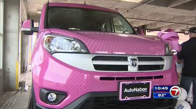 AutoNation donates vans to cancer research - WSVN 7News | Miami News ...