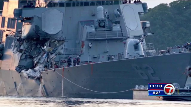 Mother: Son tried to save Navy shipmates after collision - WSVN 7News ...