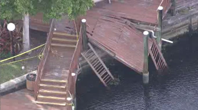 13 fall in water after Boca Raton dock collapses; 3 hurt - WSVN 7News ...