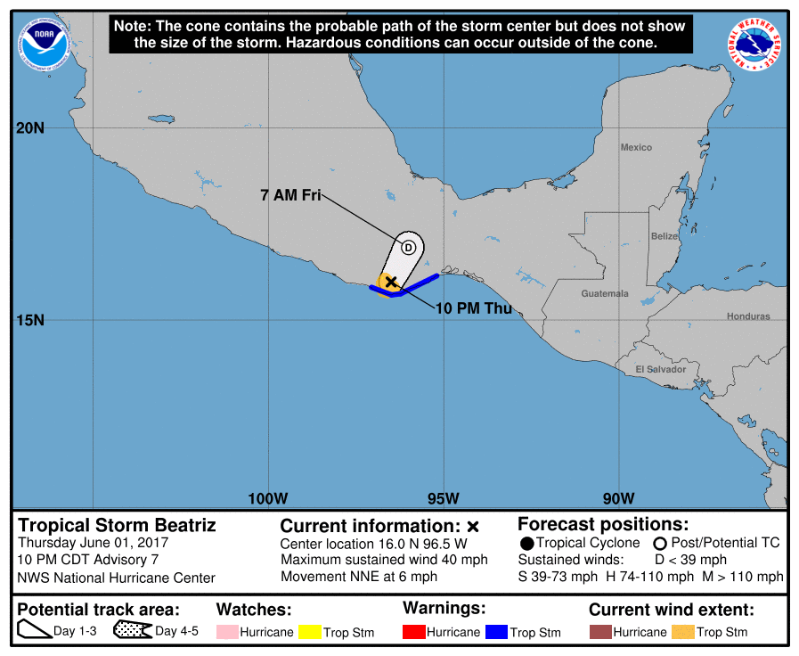 Tropical Storm Beatriz moves ashore in southern Mexico - WSVN 7News ...