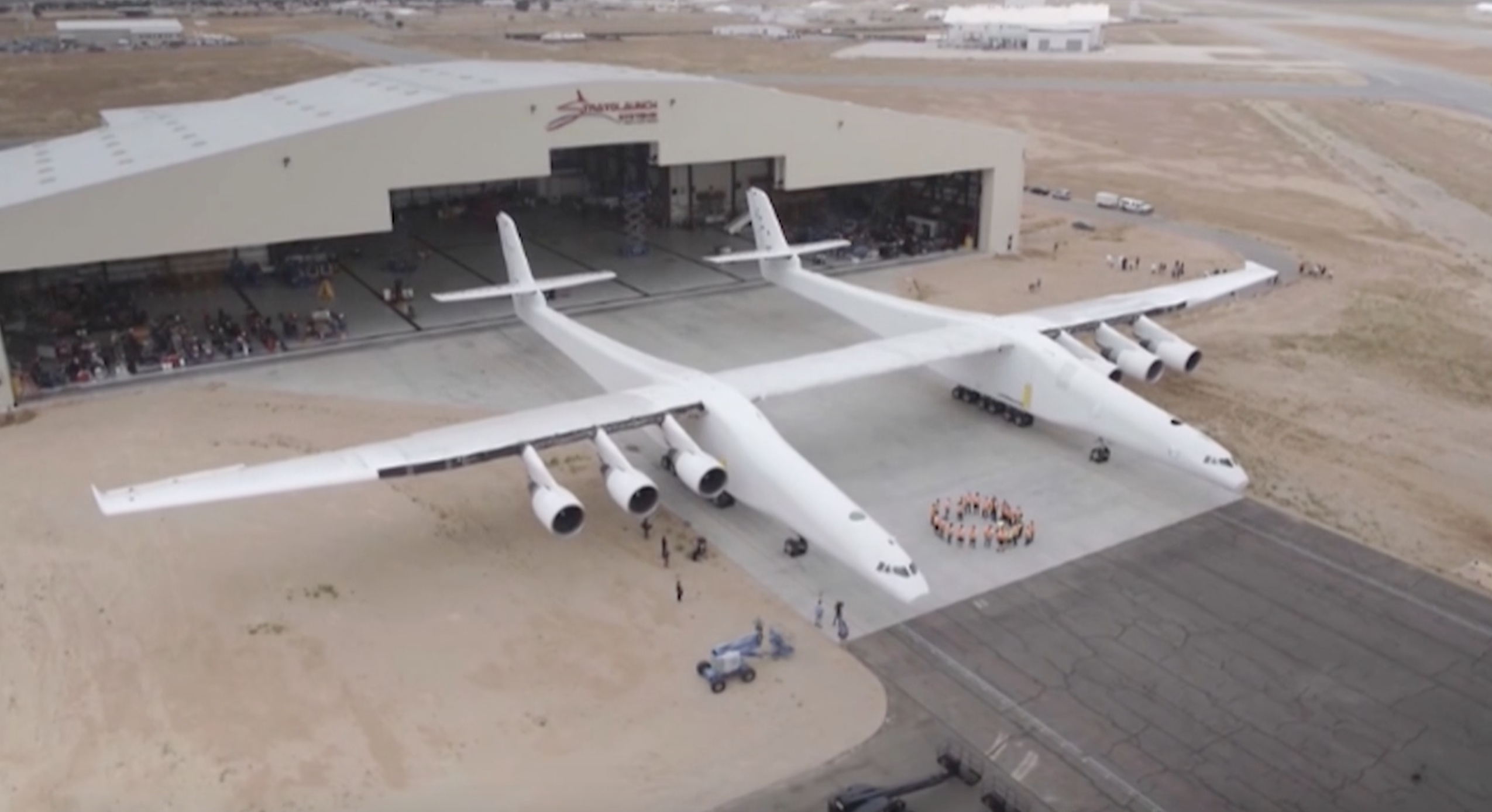 Enormous Stratolaunch aircraft rolled out for first time - WSVN 7News ...