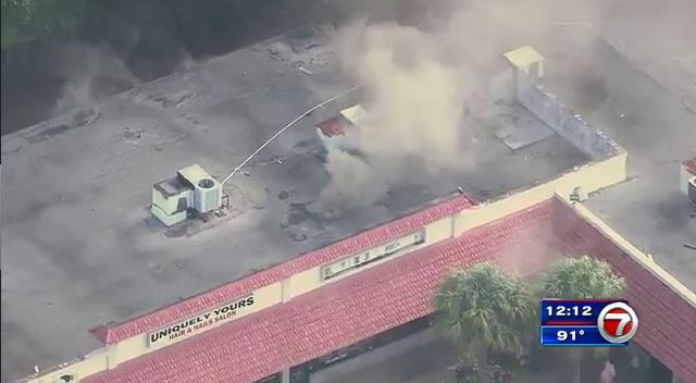 Business in Lauderhill catches fire - WSVN 7News | Miami News, Weather ...