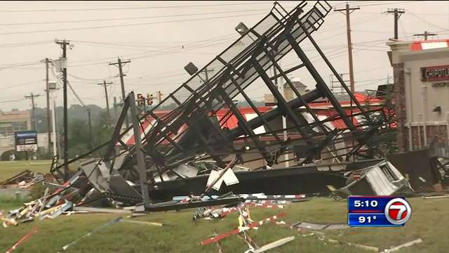Apparent tornado leaves destruction in Tulsa; 13 injured - WSVN 7News ...