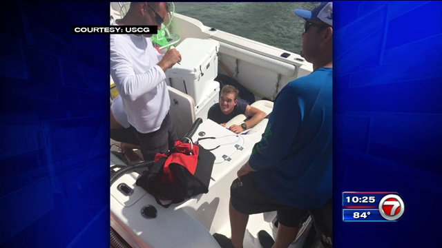 Coast Guard Rescues 8 Beached Boaters Off Florida Keys Wsvn 7news