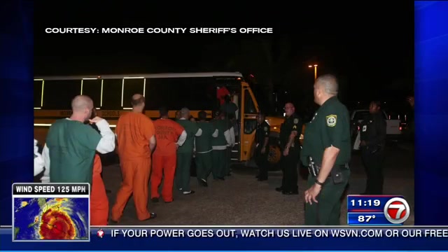 Hundreds of Monroe County inmates evacuate ahead of Hurricane Irma ...
