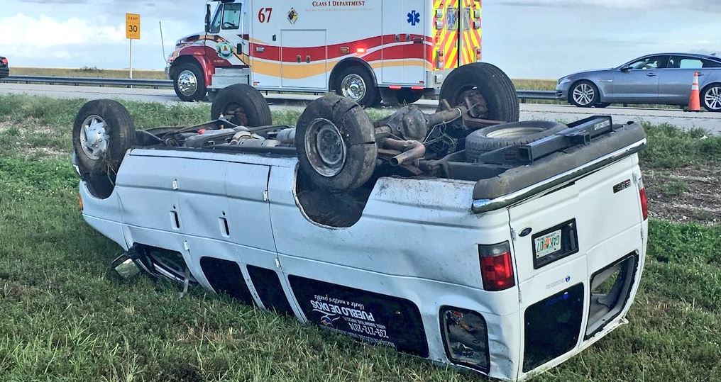 9 hurt after church van rollover crash in West Broward - WSVN 7News ...