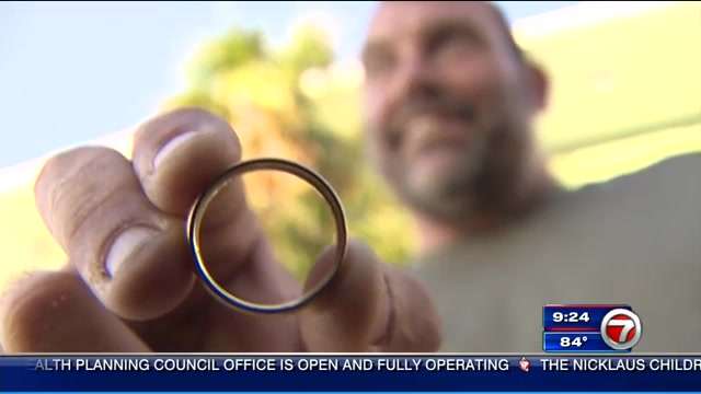 Long-lost wedding ring found among debris in the Keys - WSVN 7News ...