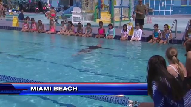 Retired US Marine teaches Girl Scouts to swim - WSVN 7News | Miami News ...